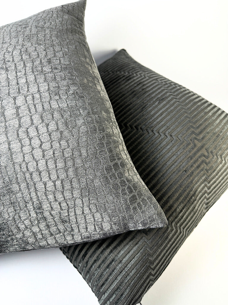 Black, Brown, & Gray Designer Accent Pillows - Love, Ravin Collection