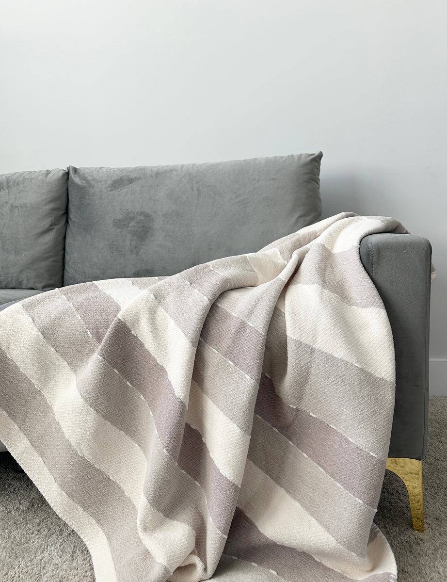 Multi Beige Knit Luxury Throw Blanket – Love, Ravin Collection