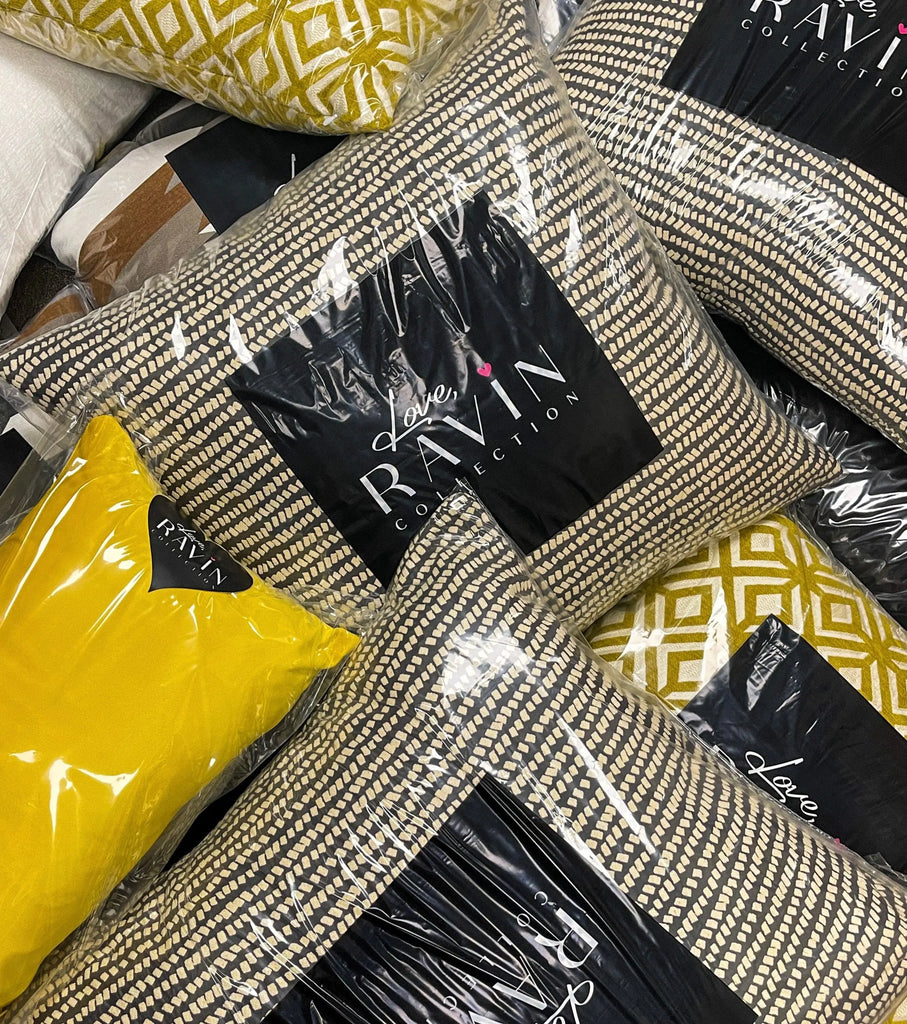 Metallic Silver Weave decorative throw pillows hand sewn invisible ...