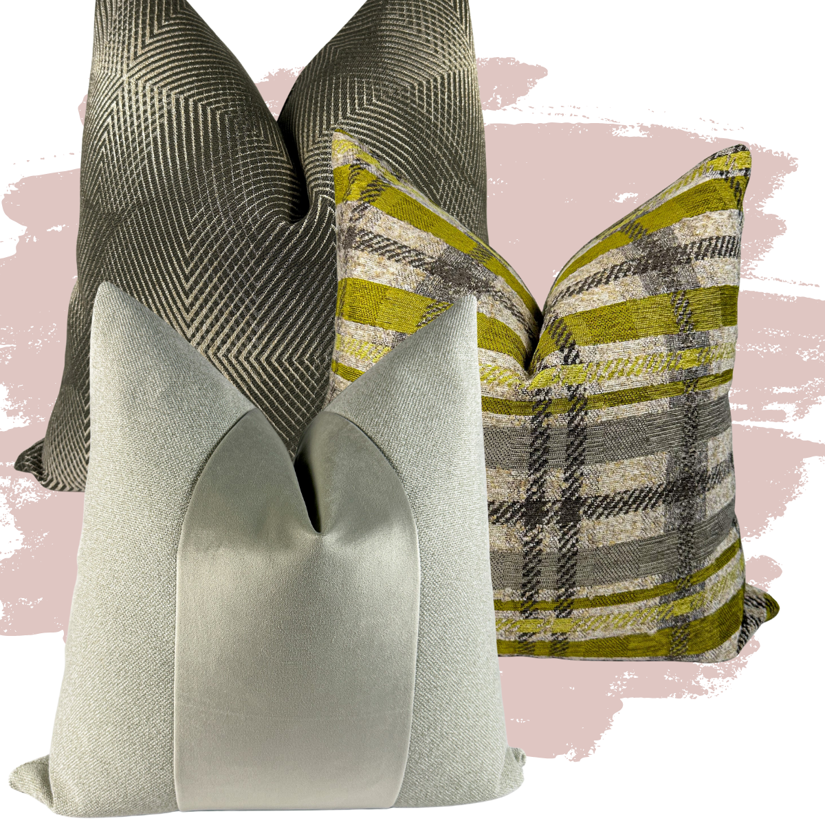Verdant Geometry Pillow Combo – Love, Ravin Collection