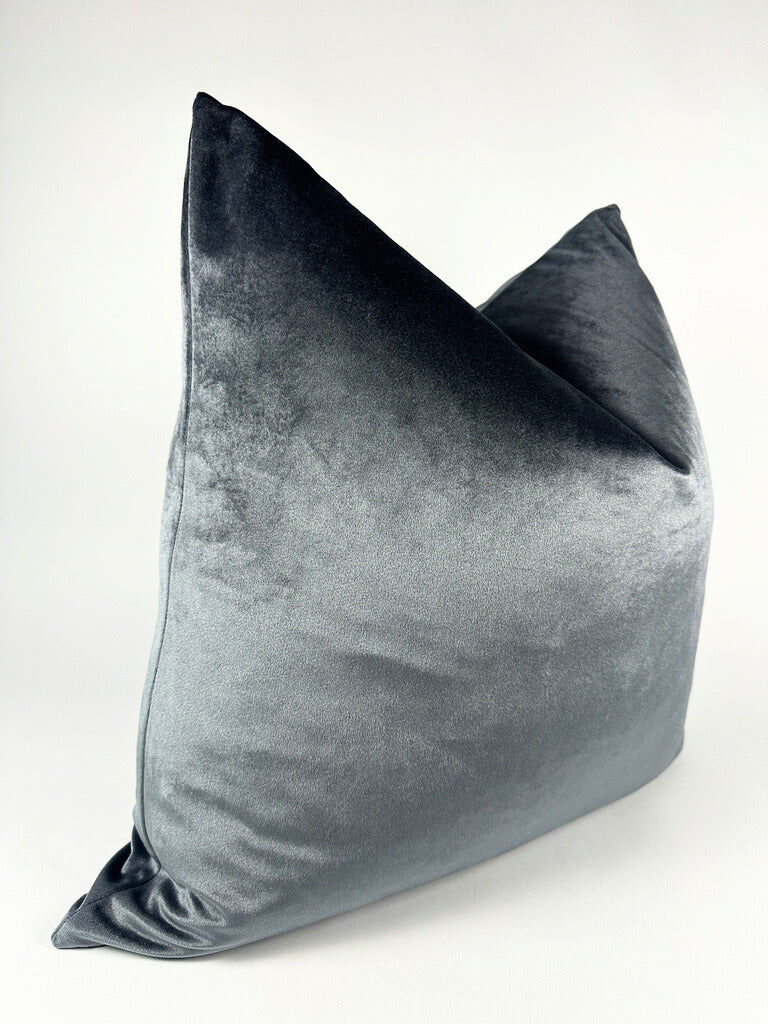 Grey Blue Shimmer Velvet Pillow Cover – Love, Ravin Collection